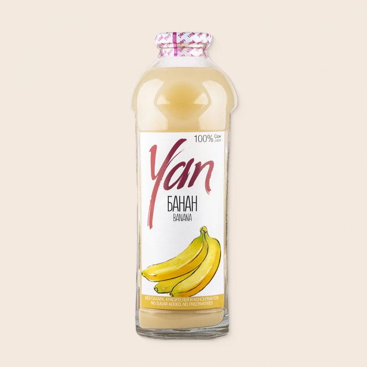Банановый сок восстановленный YAN 930мл